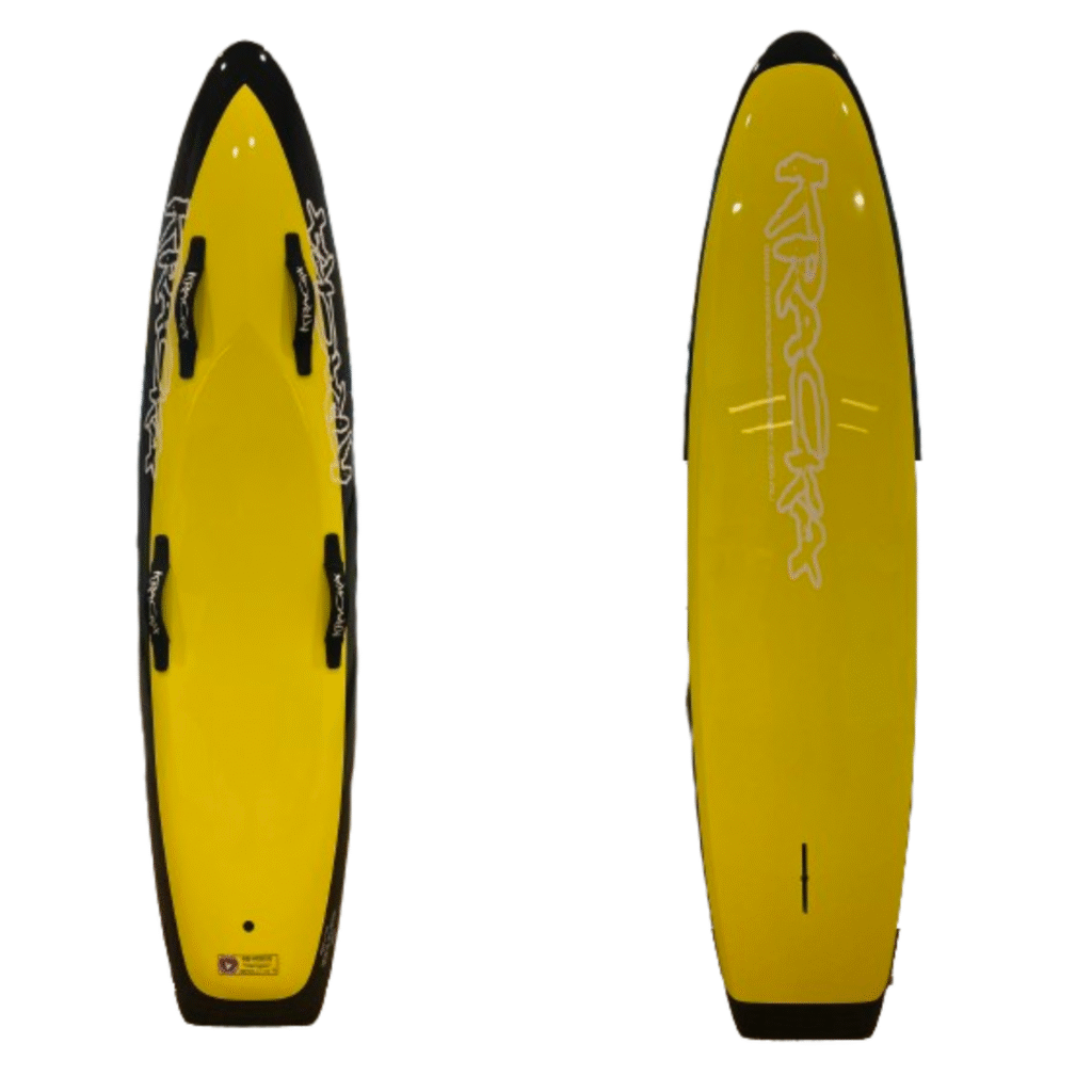 Yellow / Black Rail Nipper Board - Krackasurfcraft